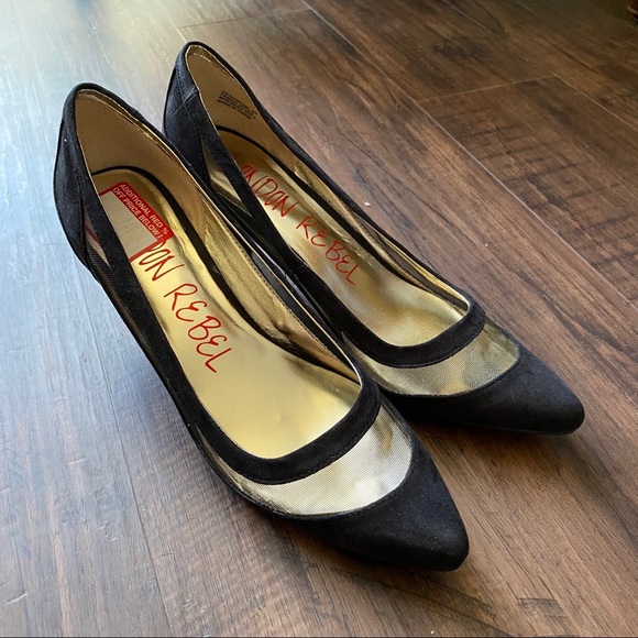 London Rebel | Shoes | London Rebel Black Low Heel Pumps | Poshmark